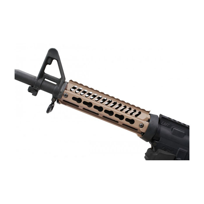 ERGO Keymod Slim 2-Piece Rail System - AR15 - Dark Earth - Top Gun Supply