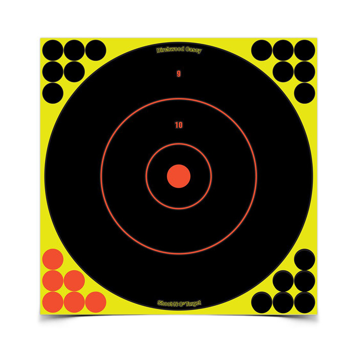 SHOOT-N-C Bull's Eye Targets - 12" 12 Pack - Top Gun Supply
