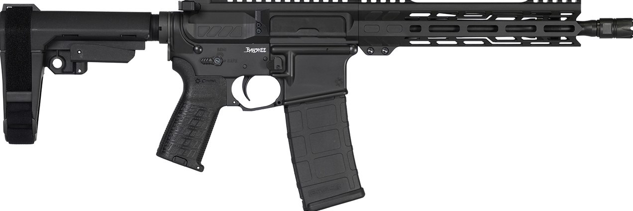 CMMG Banshee Mk4 5.56mm Pistol, Black - Top Gun Supply