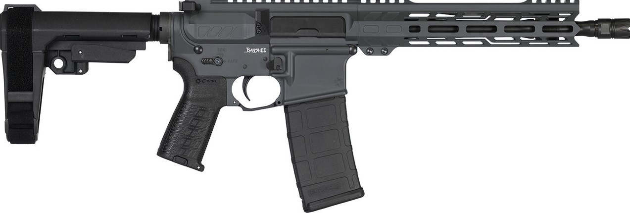 CMMG Banshee Mk4 5.56mmmm Pistol, Sniper Grey - Top Gun Supply