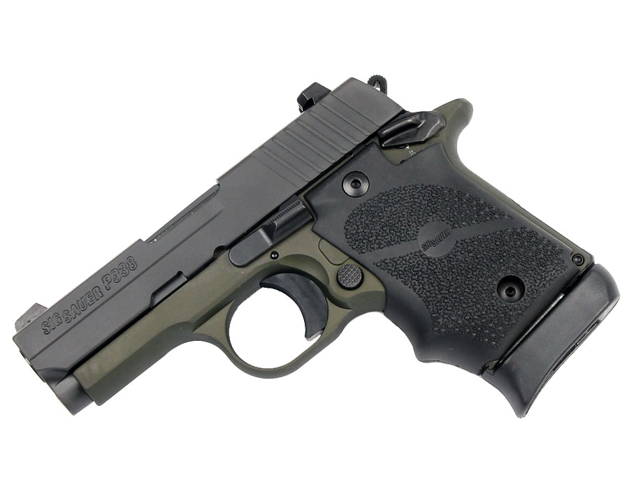 Sig Sauer P938 9mm, Night Sights, Army Green - Top Gun Supply Sig Sauer P938 9mm, Night Sights, Army Green - Top Gun Supply