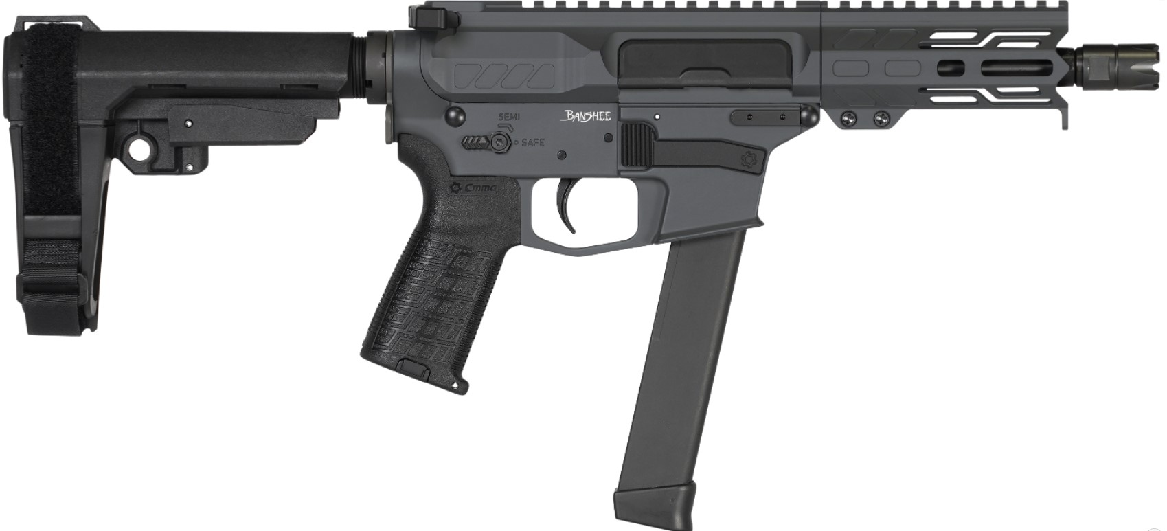 CMMG Banshee MkG 9mm Pistol, Sniper Gray - Top Gun Supply