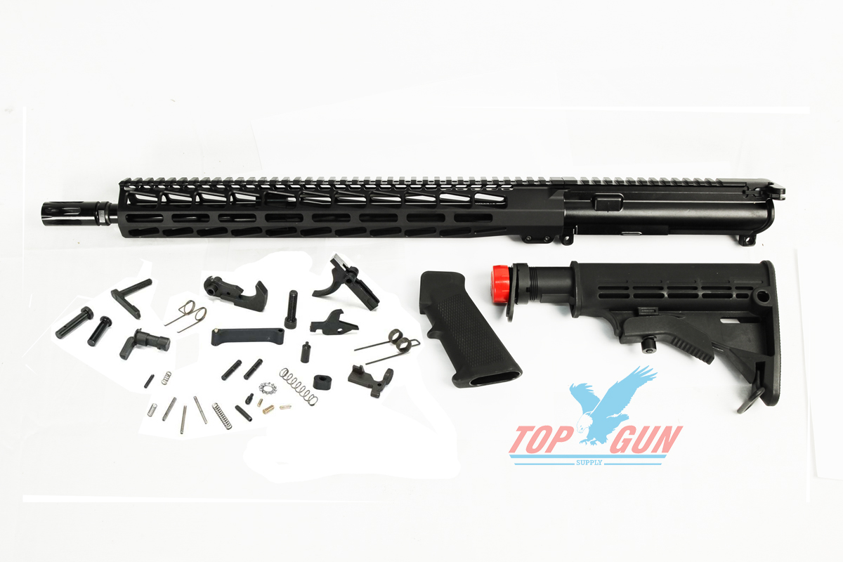 White Label Armory AR15 Rifle Kit, 5.56mm w/ 16" Barrel 15" MLOK - No ...