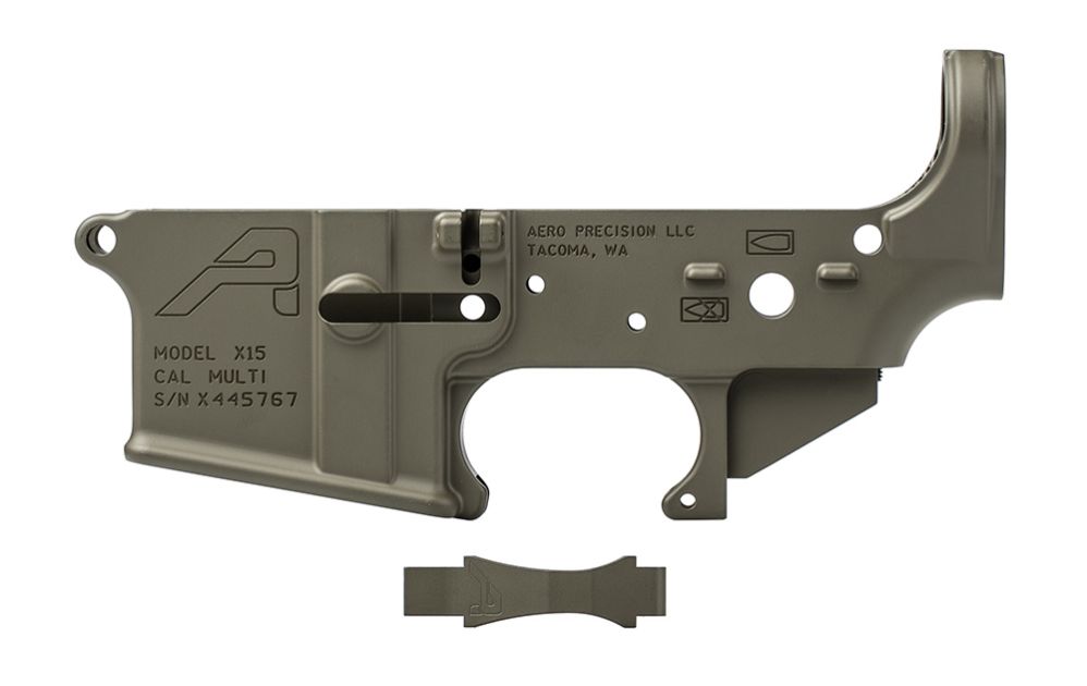 Aero Precision AR15 Stripped Lower Receiver, Gen 2 - OD - Top Gun Supply