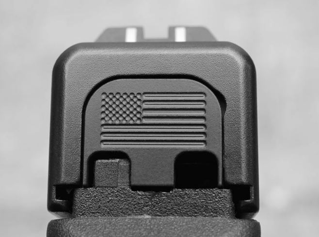 Milspin Custom Back Plate - US Flag - Standard Glock - Stainless Steel ...