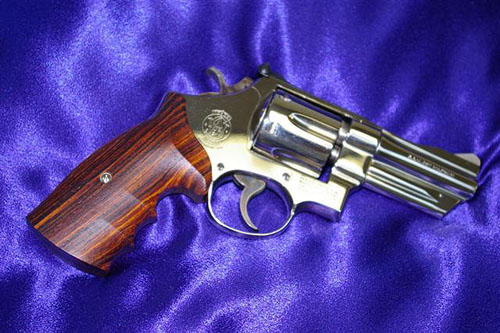 Ahrends S&W, N Frame, SQ Butt, Cocobolo - FINGER GROOVE - Top Gun Supply